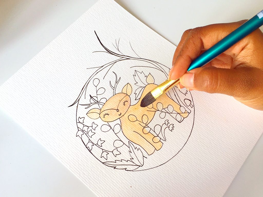 Woodland animal painting tutorial- Part 2 - Life-athon